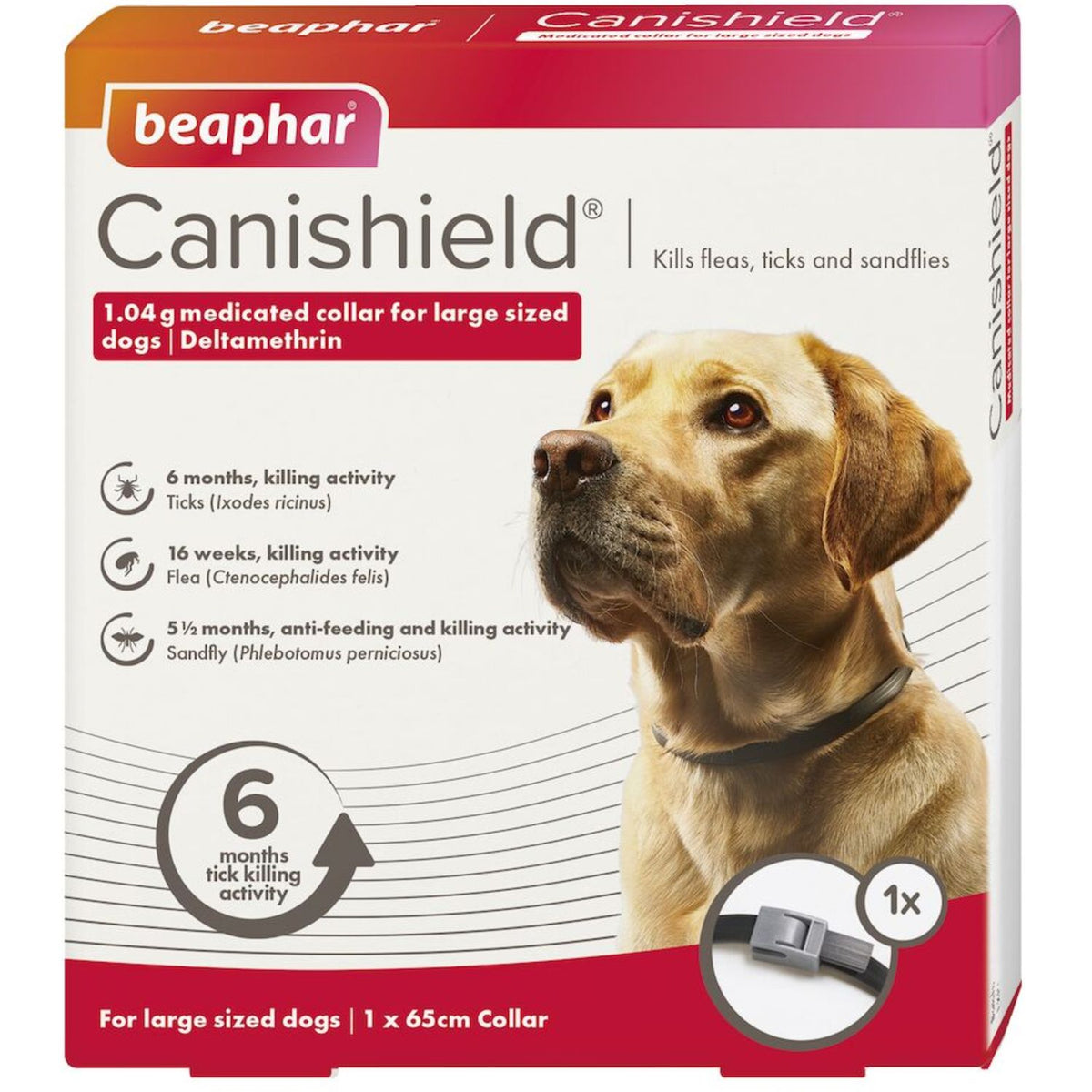 CANISHIELD (Beaphar) Ogrlica za pse, protiv buva i krpelja – Pet-centar.rs