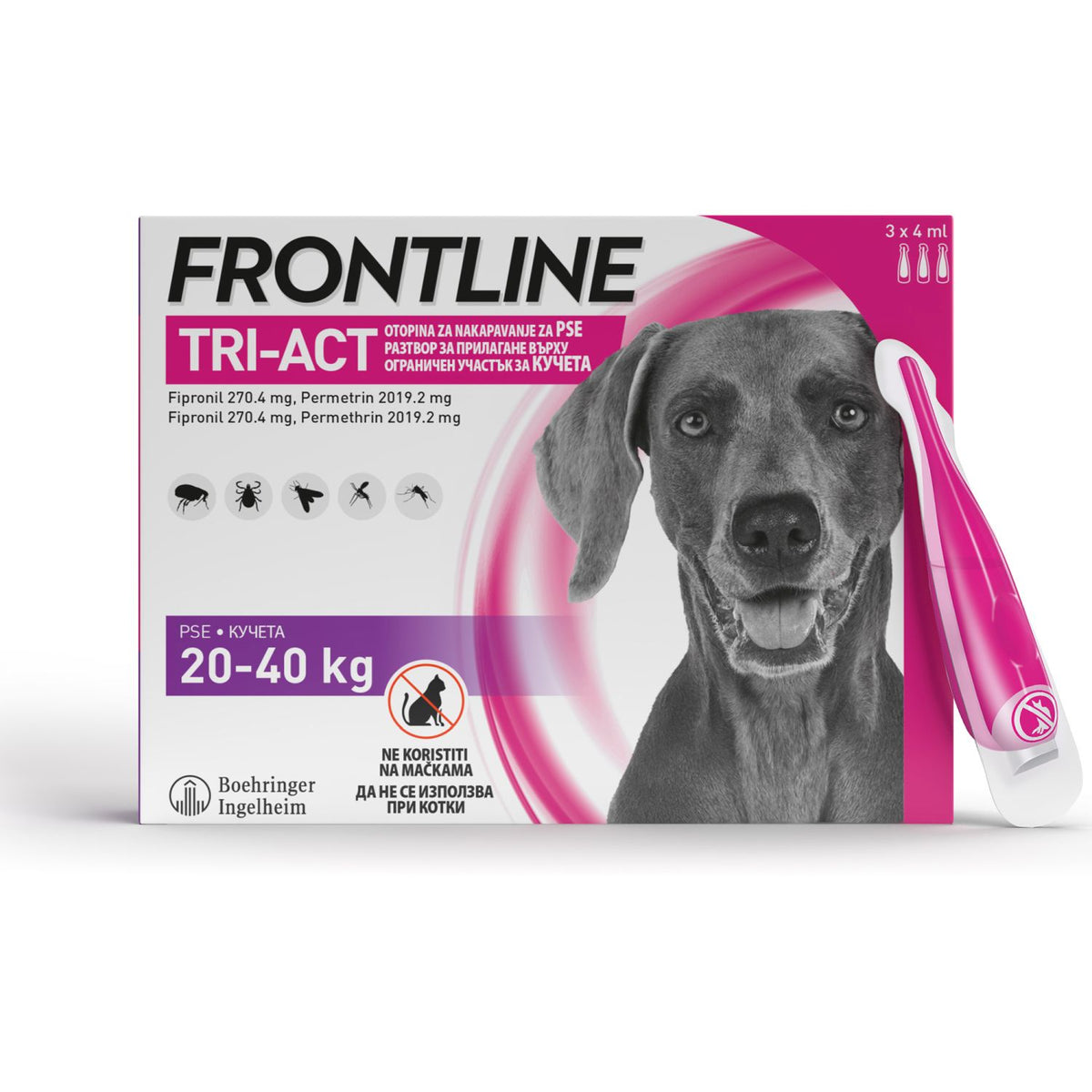 FRONTLINE Tri-Act (Boehringer) Ampula SpotOn za pse, antiparazitska – Pet-centar.rs