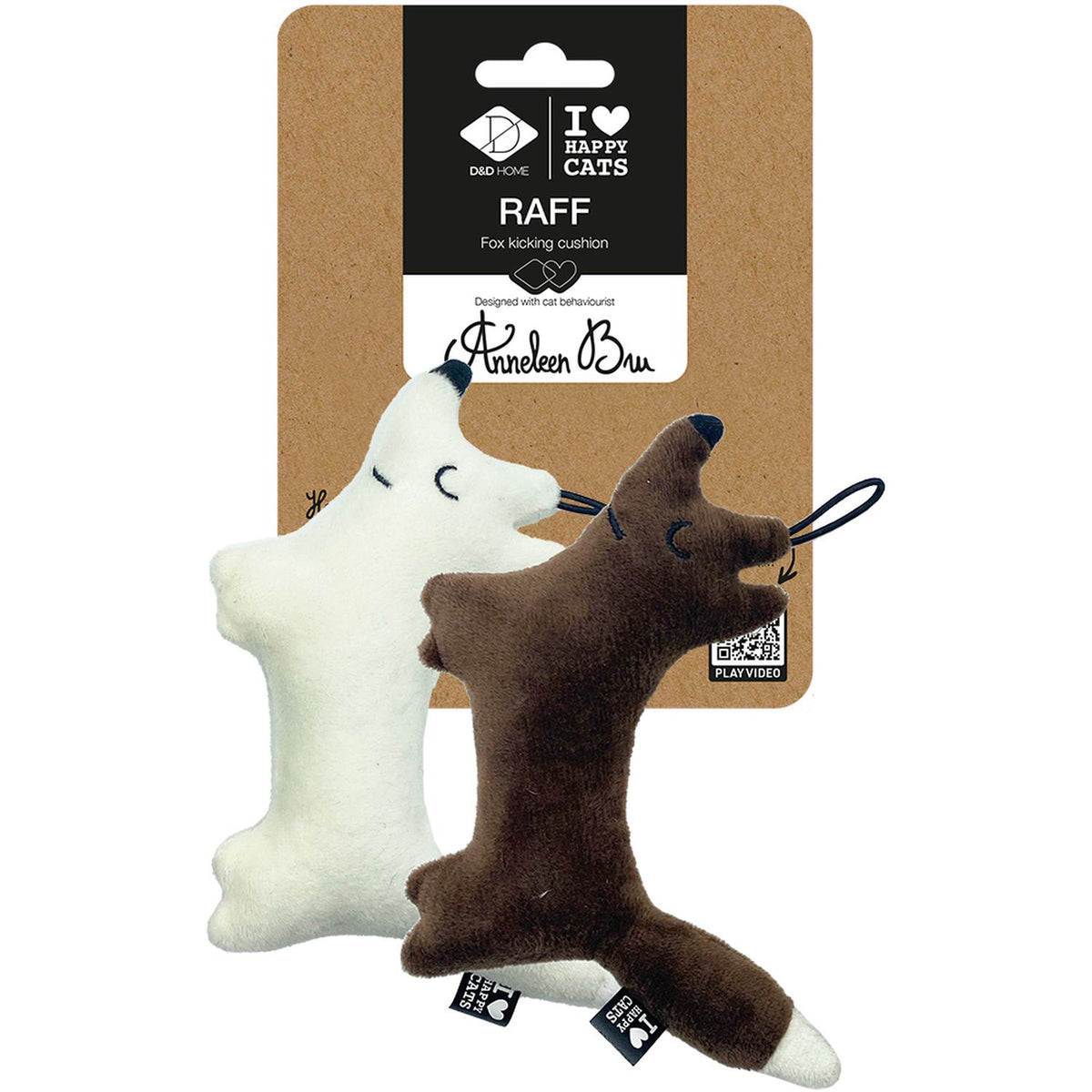 I LOVE Happy Cats Igračka za mačke Lisica Raff, plišani, 2kom, 16cm, r ...