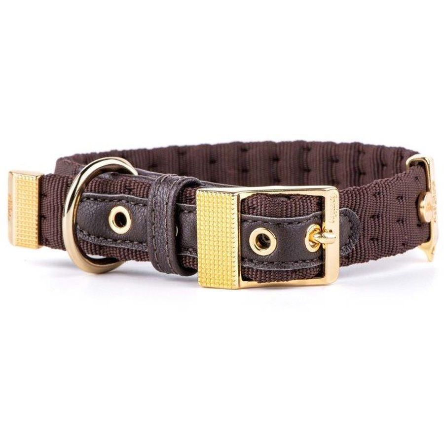 OUTLET MYFAMILY Ogrlica za pse, najlon Milano, Braon 3,4cm/44-60cm ...